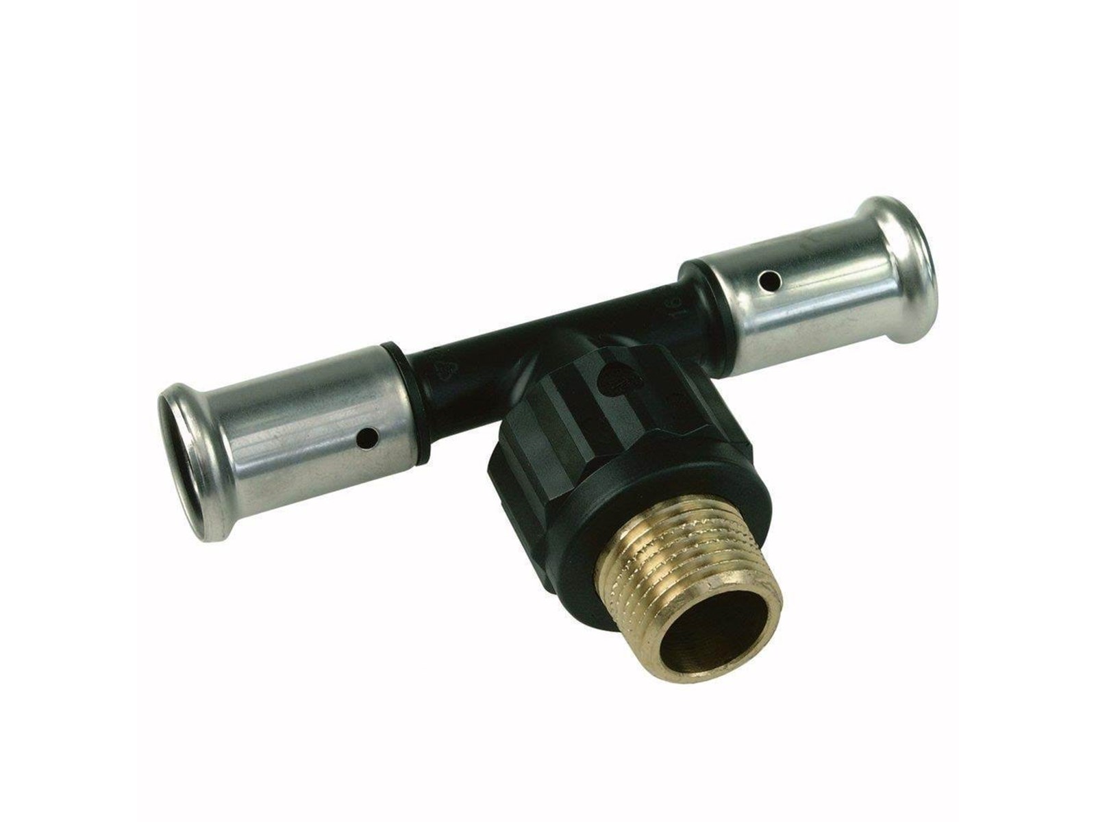 Henco pres tee pvdf med udvendig gevind 40 x 1 x 40 mm | Billig