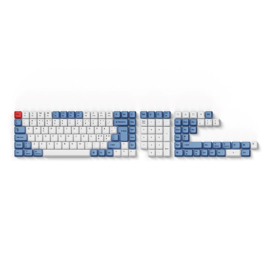 Keychron PBT Full Keycap Set 141 keys - Modern Blue - Nordic - Keycaps ...